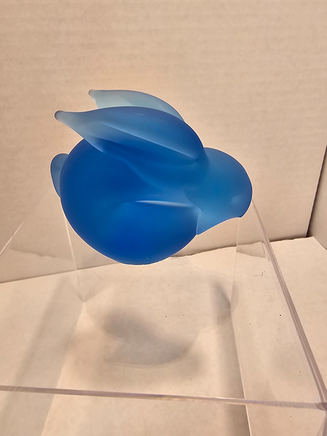 Vintage Interpur Glass Satin Finish Bunny Figurine - Etsy