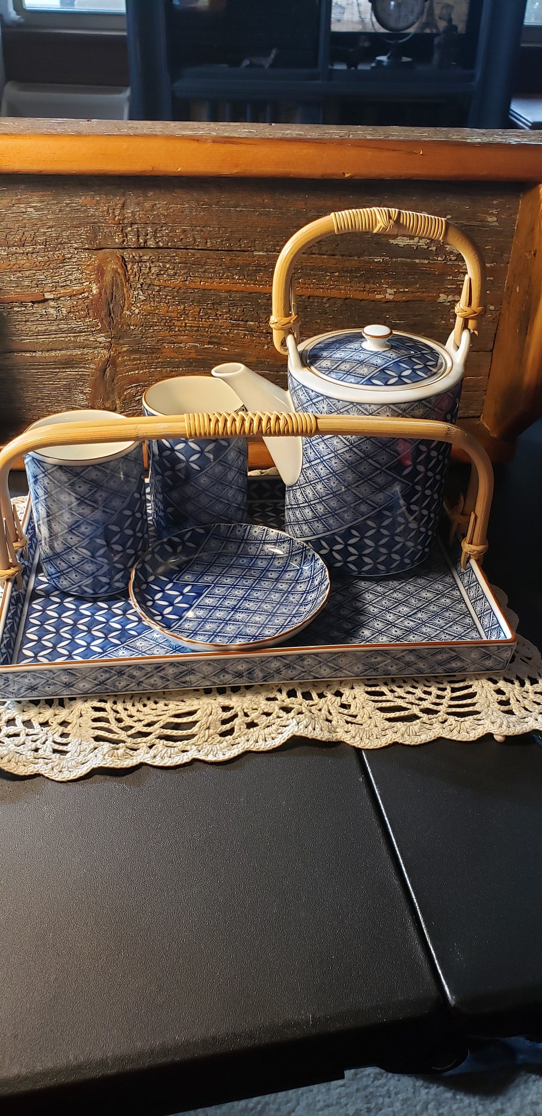 Fritz and Floyd Bamboo Tea Set - Etsy