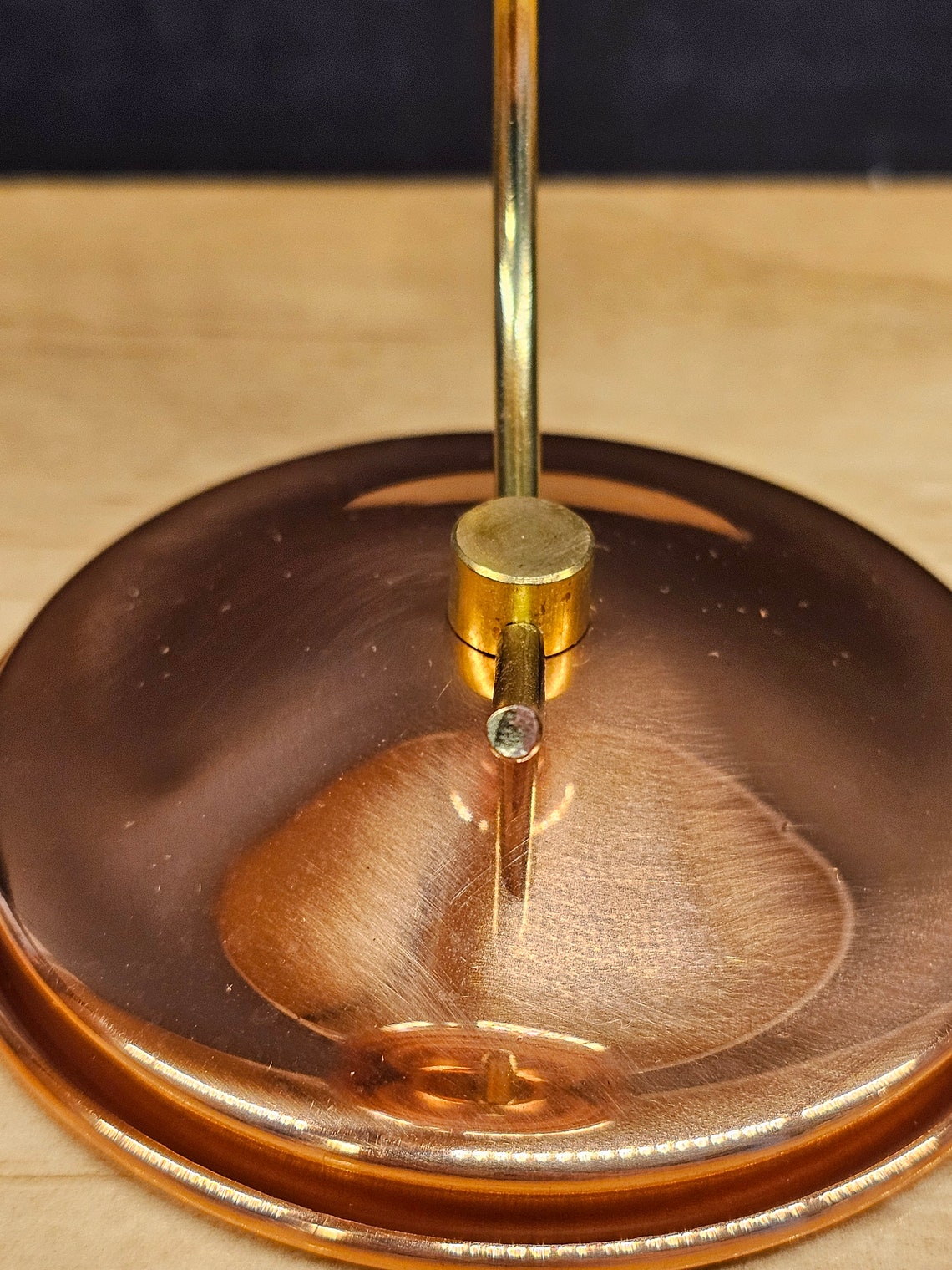 Coppercraft Guild, NIB, Brass Candle Holder With Glass Globe - Etsy