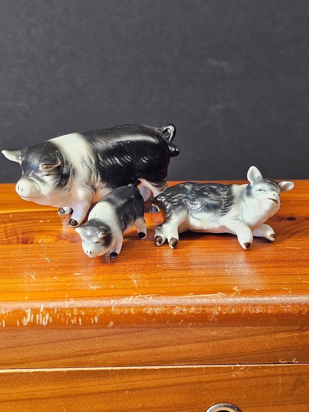 Three Little Bone China, Japan, Pigs - Etsy