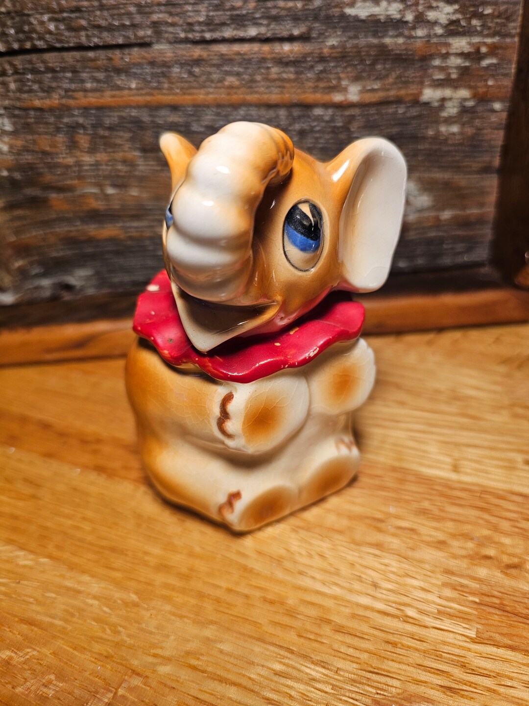 Vintage Elephant Trunk up Bank - Etsy