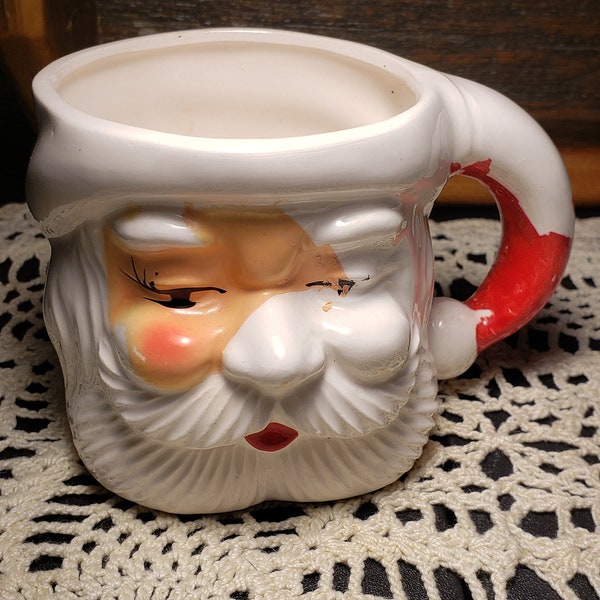 Vintage Santa Mugs - Etsy