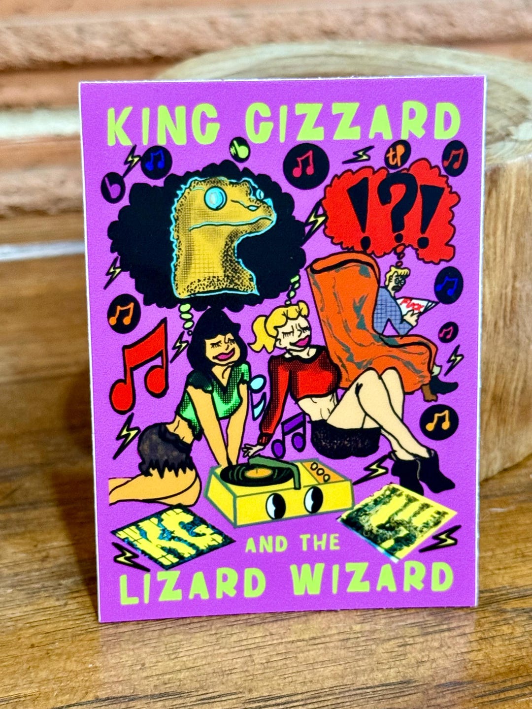 Retro Gizz Sticker - King Gizzard and the Lizard Wizard Sticker - Etsy