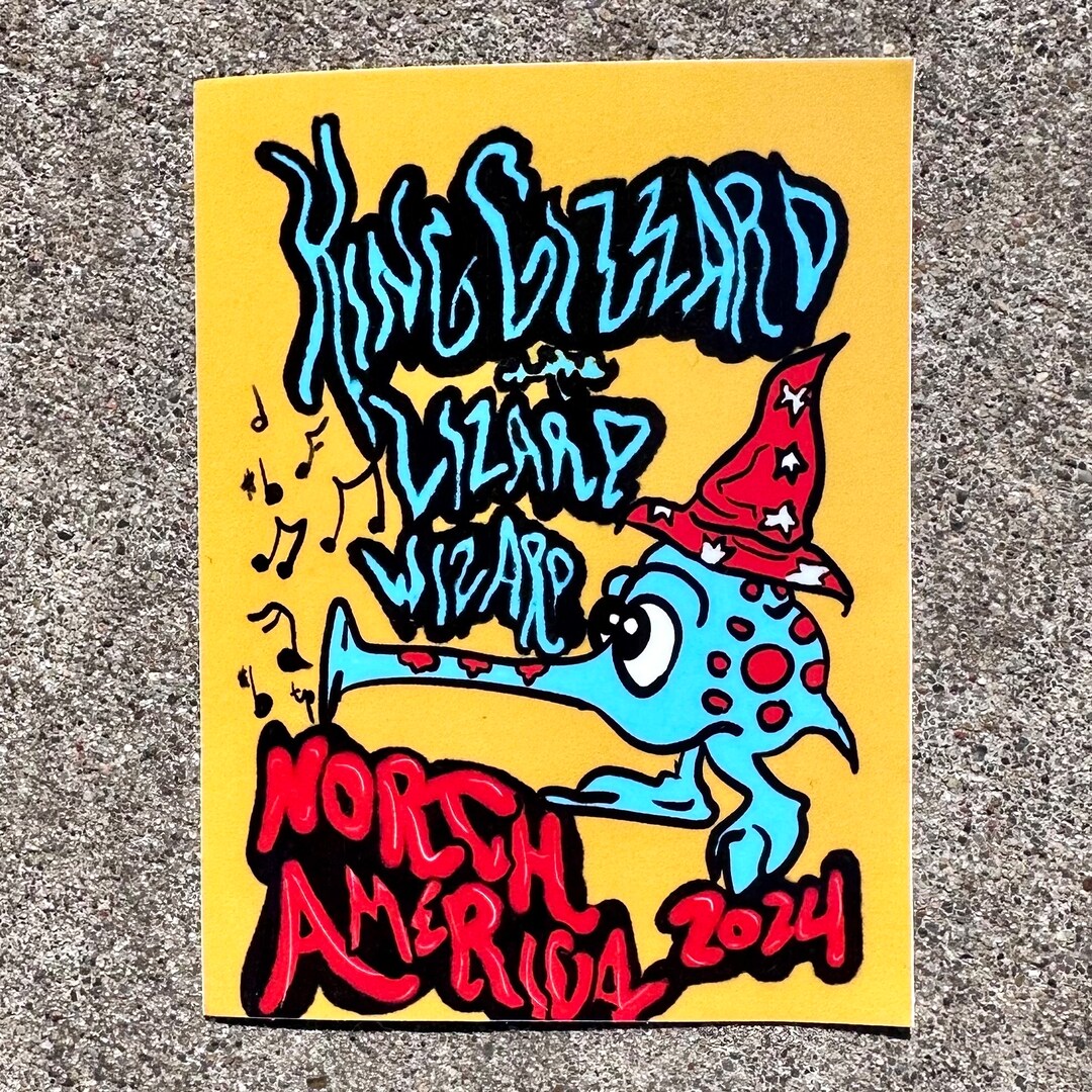 2024 KGLW North America Tour Sax Monster Sticker - King Gizzard and the ...