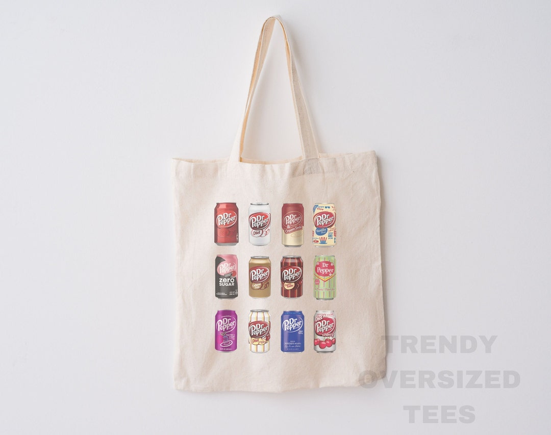 Dr. Pepper Lover Tote Bag, Vintage Dr. Pepper, Dr. Pepper Lover ...
