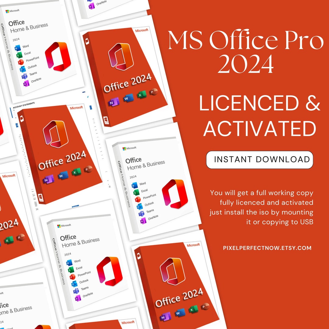 Microsoft Office 2024 Professional Plus Lifetime License Digital ...
