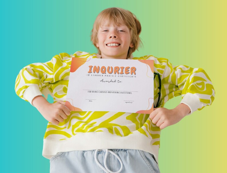 IB Learner Profile Certificates, Primary Years Programme, Printable PDF ...