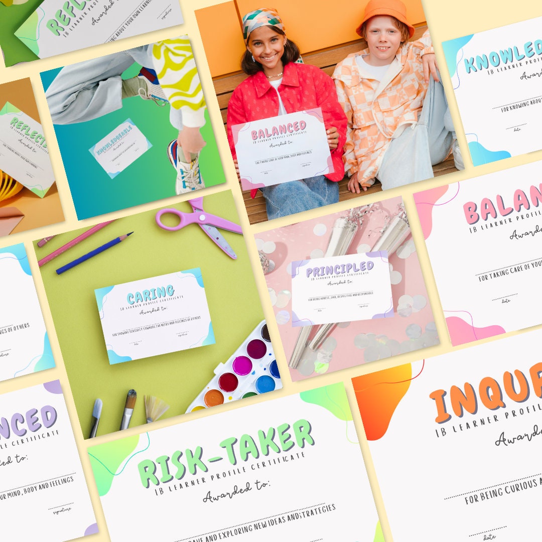 IB Learner Profile Certificates, Primary Years Programme, Printable PDF ...