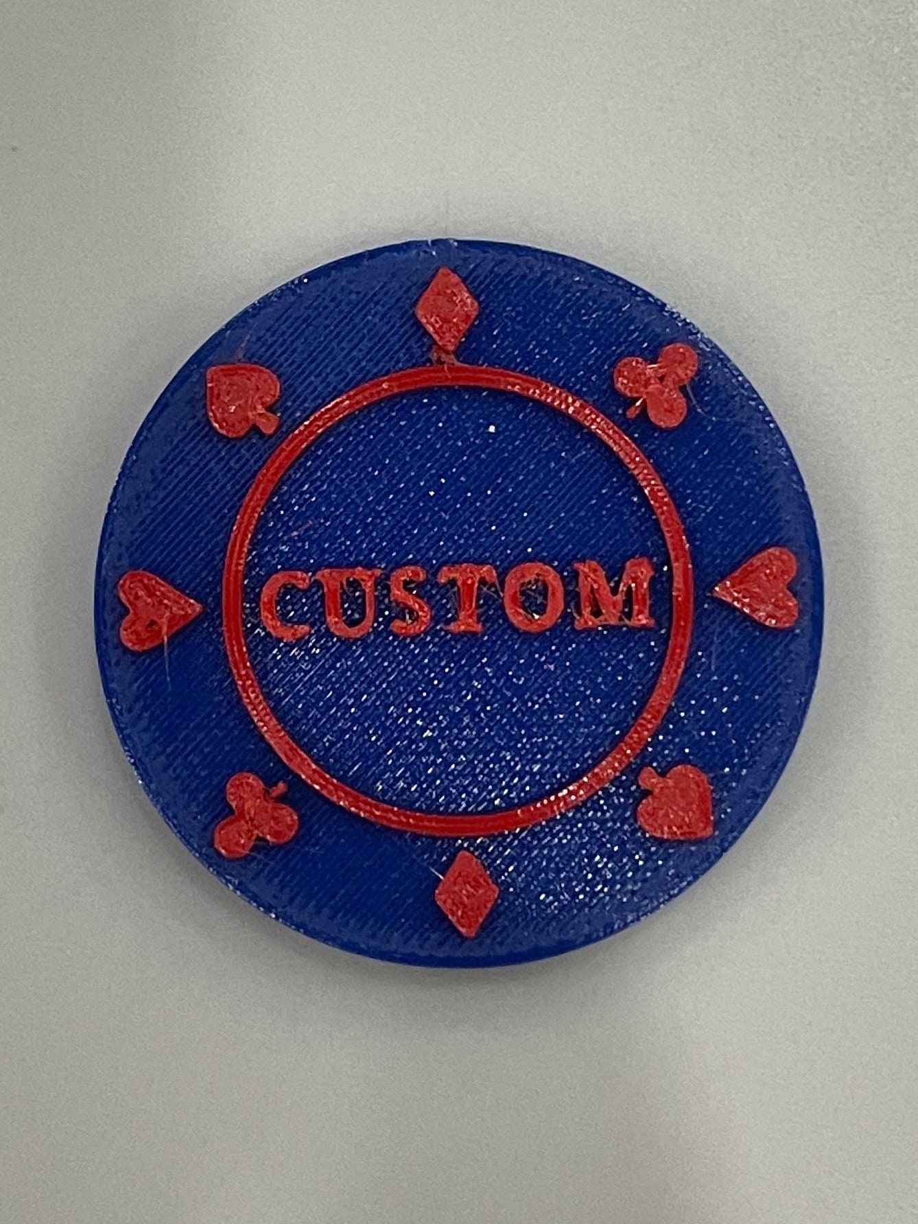 Personalized Poker Chip Masterpiece: Customizable Text & Logos on ...
