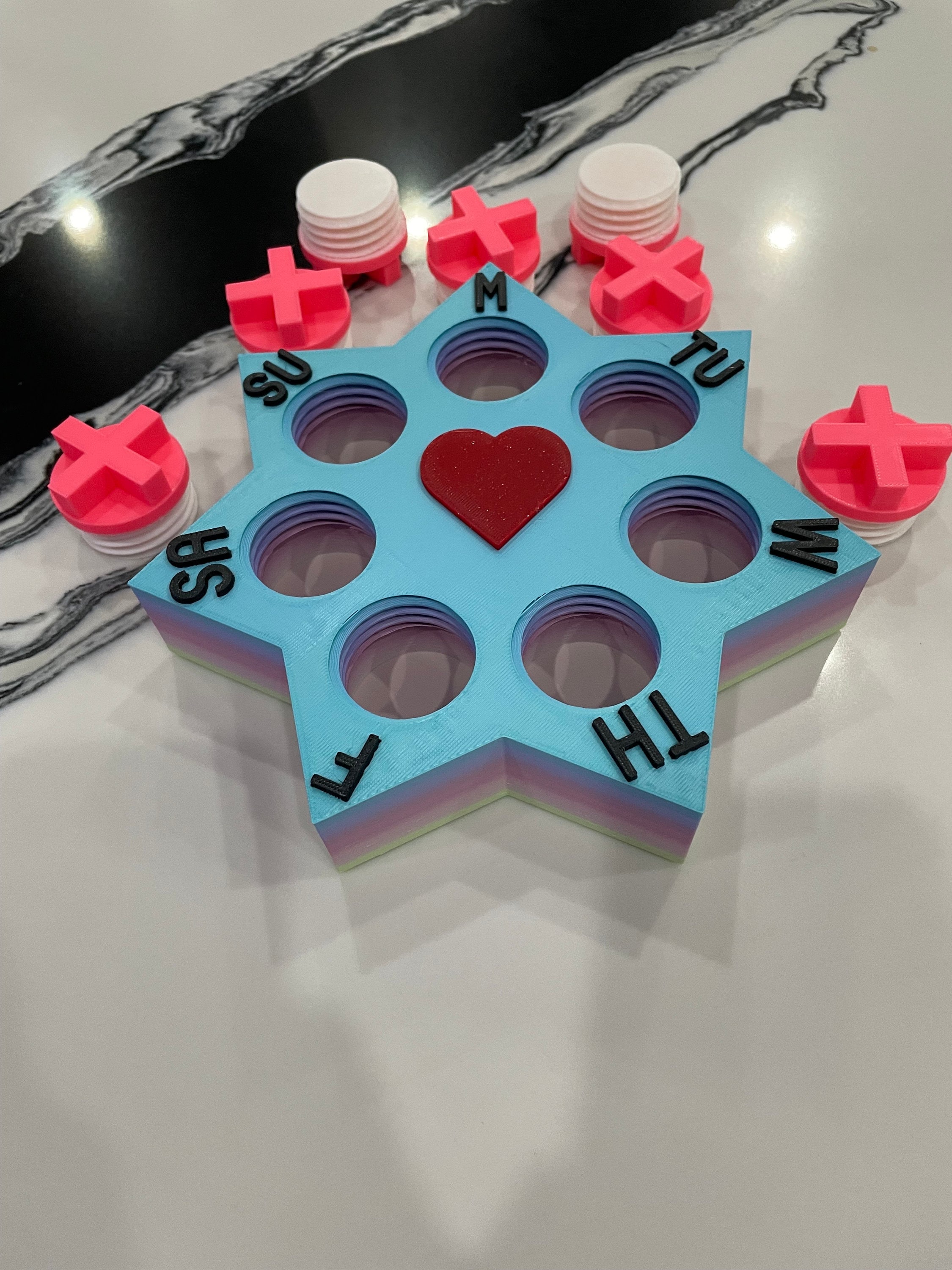 Stunning Star Pill Calendar Illuminate Your Medication Routine - Etsy