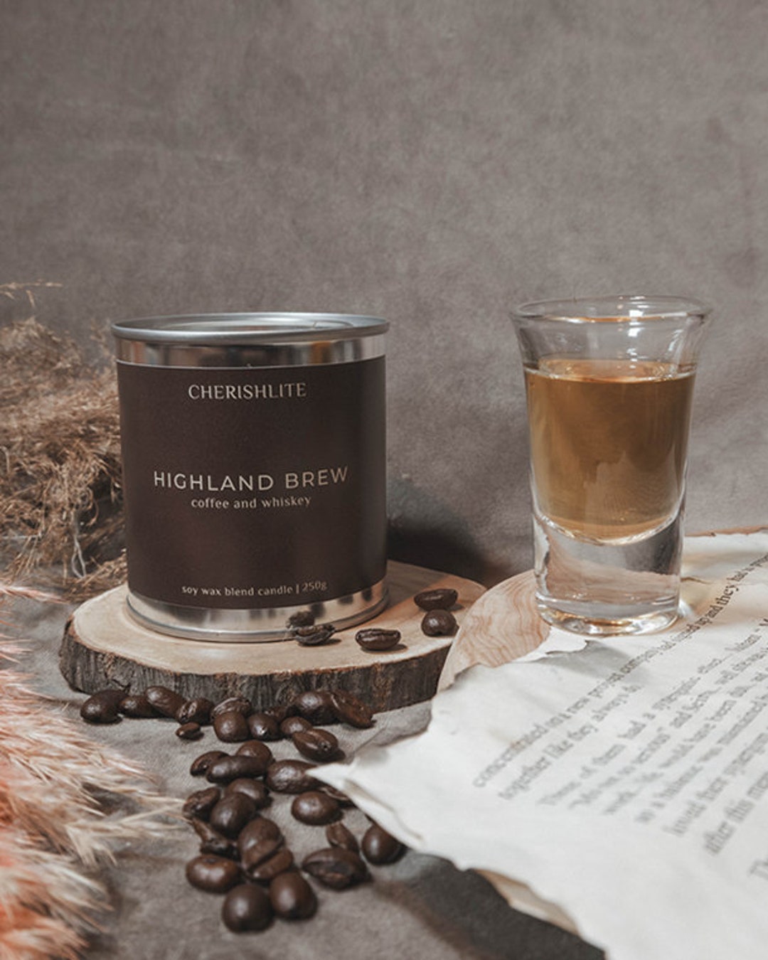 Highland Brew | Coffee Shop + Whiskey Candle - Etsy