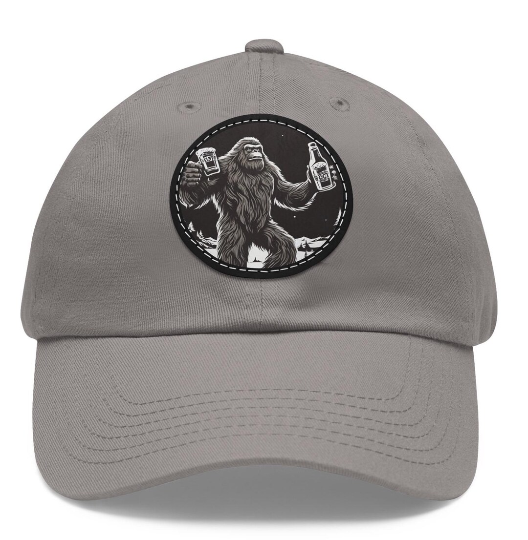 Bigfoot Hat, Bigfoot Holding Beer, Bigfoot Trucker Hat, Bigfoot Dad Hat ...