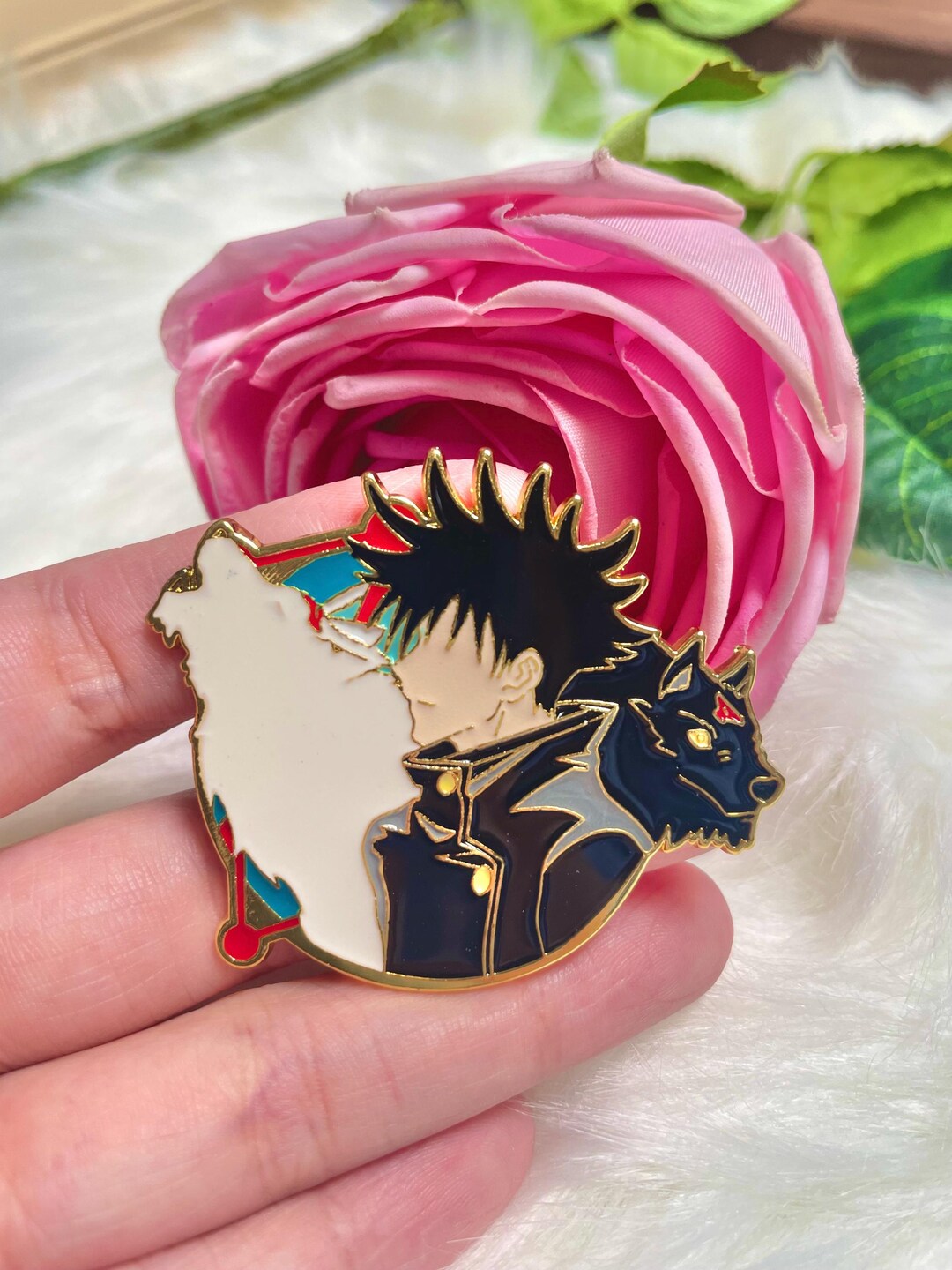 Kawaii Anime Enamel Pin, Cartoon Character Brooch - Etsy