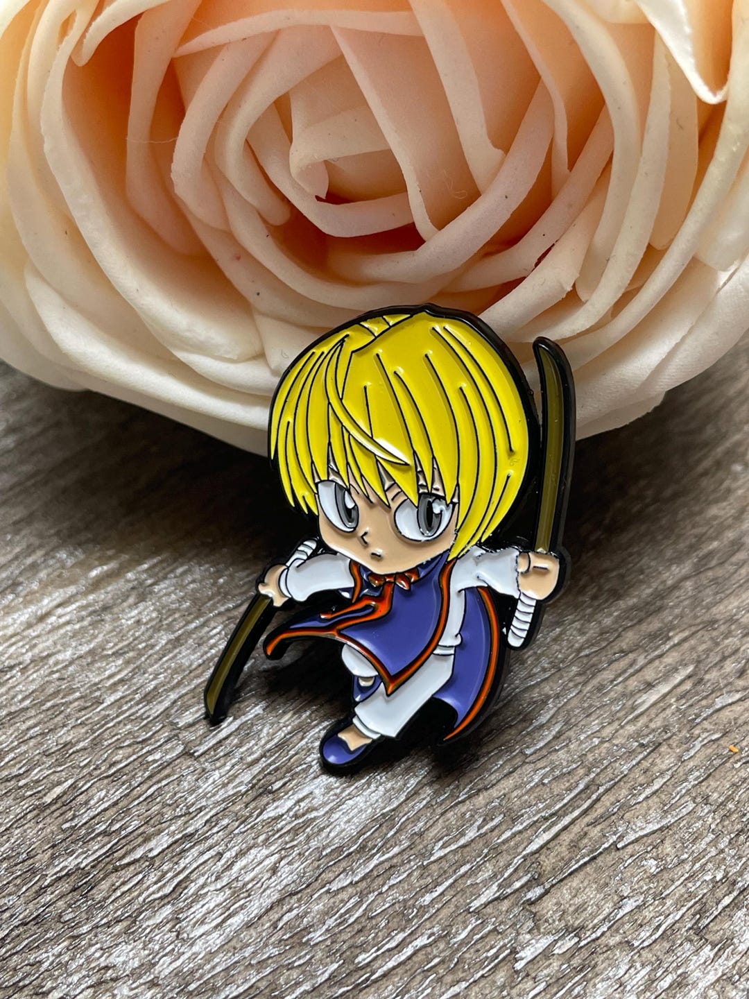 Kawaii Anime Enamel Pin/ Cartoon Character Brooch/ Chibi Enamel Anime ...