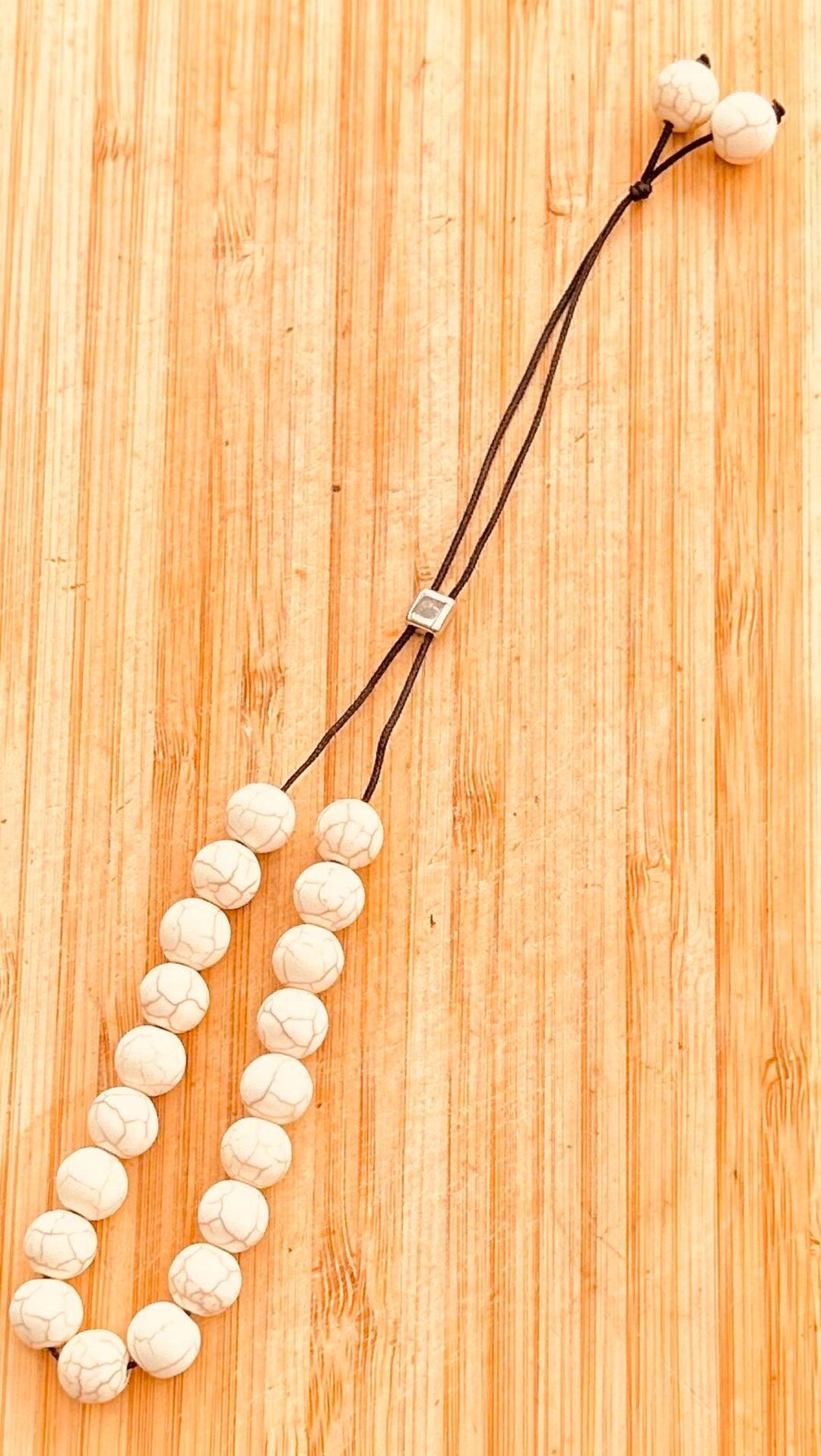 White Turquoise Natural Stone Greek Komboloi Worry Beads. Unisex Gift ...