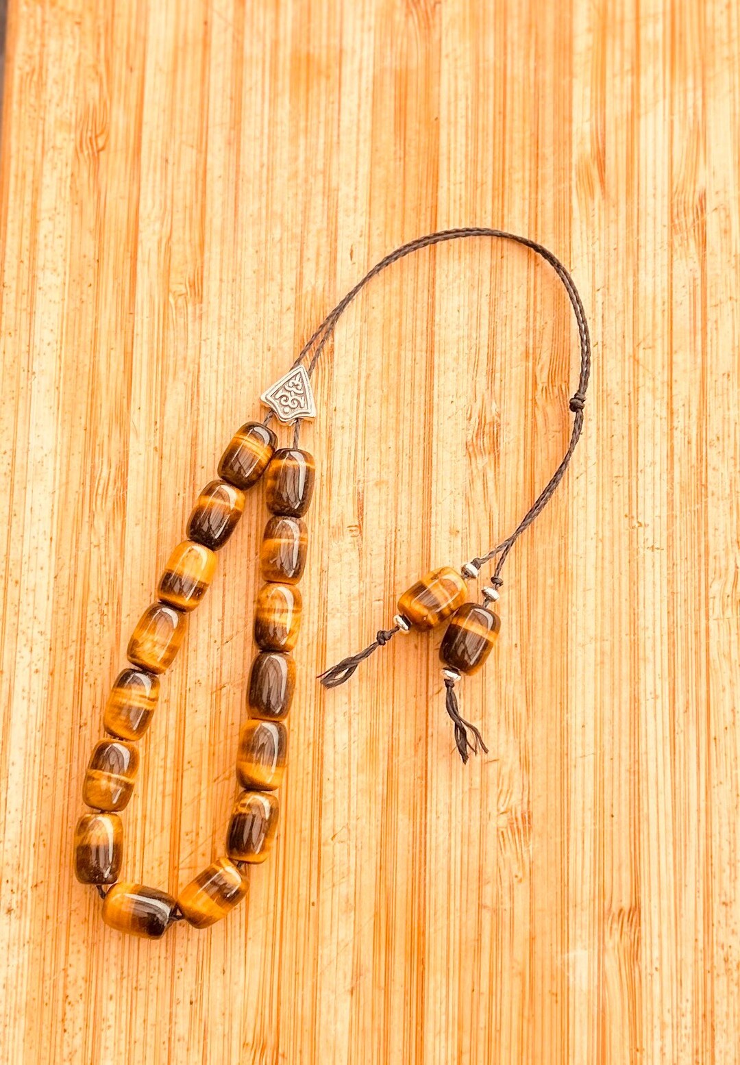 Greek Komboloi | Worry Beads. Tigers Eye - Etsy