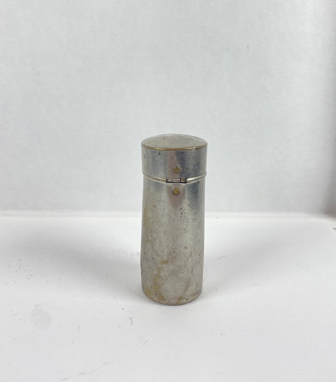 Vintage Williams Shaving Stick Tin Canister With Hinged Lid and Brush ...