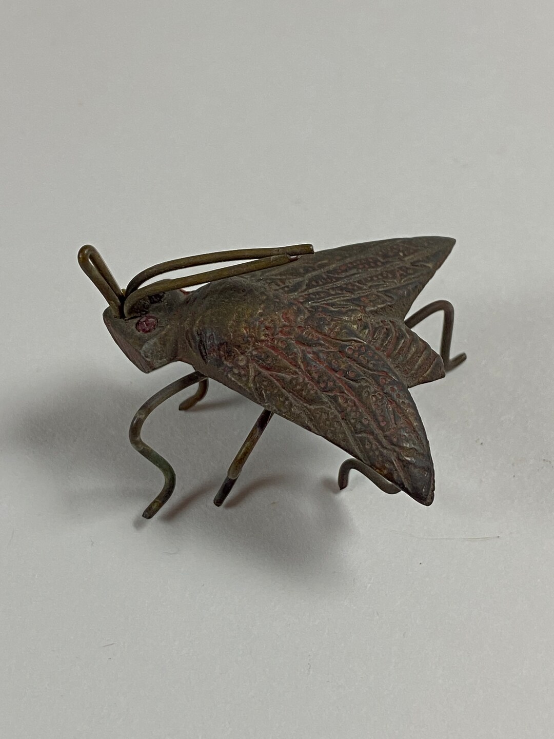 Vintage Solid Brass Moth Figurine - Etsy