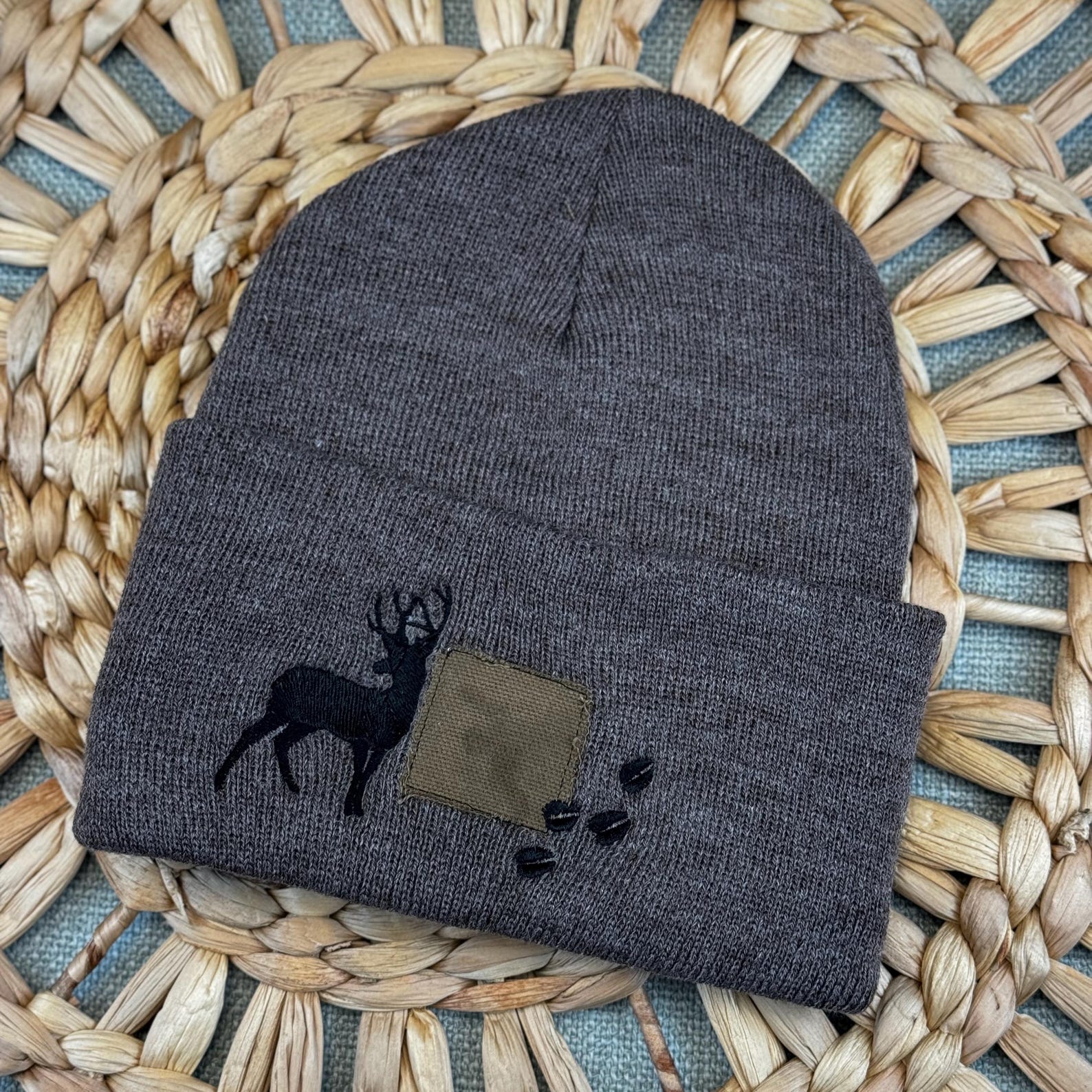Bundle Deer Beanie Embroidery Patterns, Winter Hat Design File ...