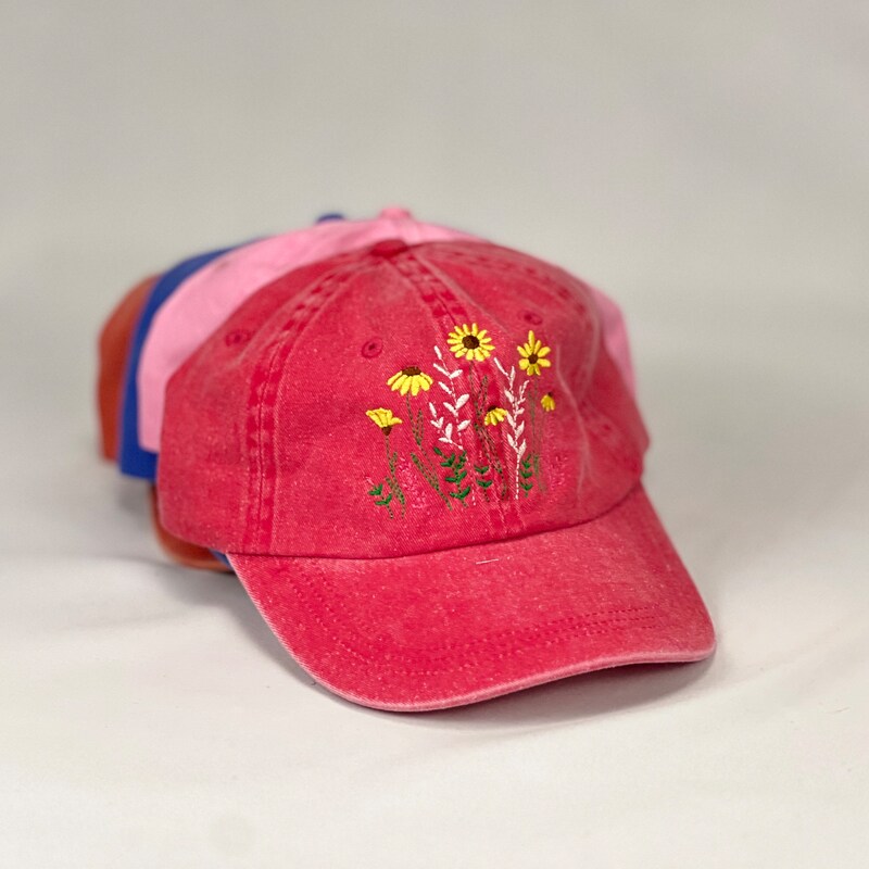 Flower Baseball Cap - Etsy