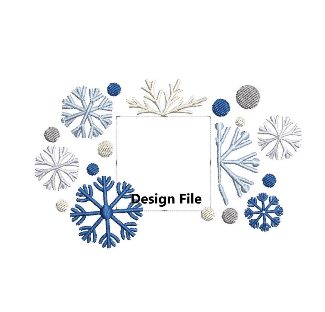 Snowflake Beanie Embroidery Pattern, Winter Hat Design File, Embroidery ...