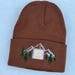 Mountain Beanie Embroidery Pattern, Winter Hat Design File, Embroidery ...