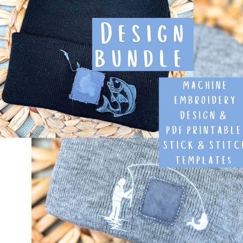 Embroidery Fish Beanie - Etsy
