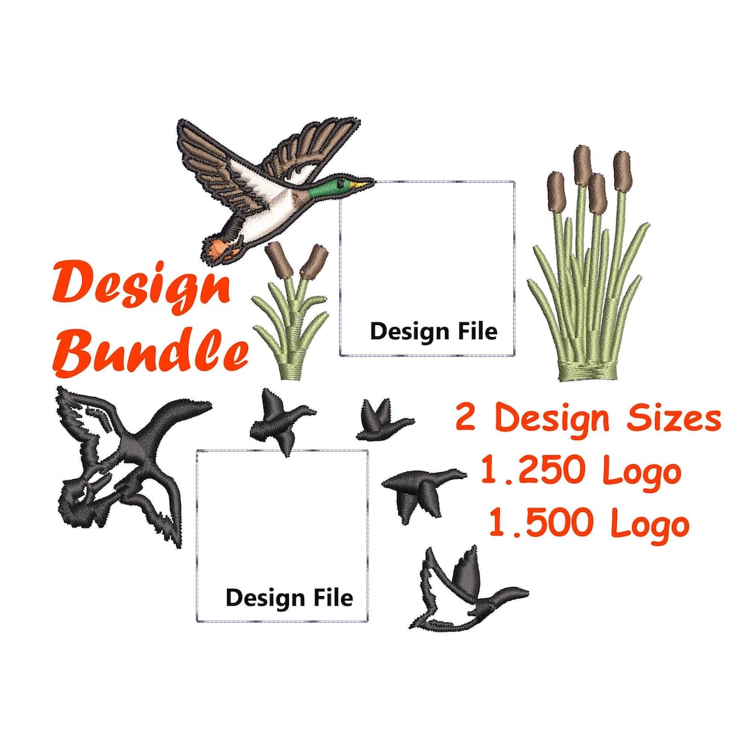 Bundle Duck Beanie Embroidery Patterns, Winter Hat Design File ...