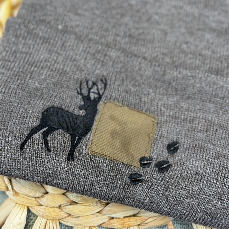 Bundle Deer Beanie Embroidery Patterns, Winter Hat Design File ...