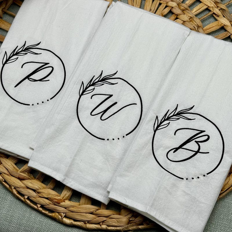 Hand Embroidery Initials - Etsy