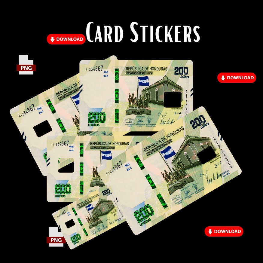 Honduras Png Card Stickers, Honduras 200 Lempiras,honduras Png ...