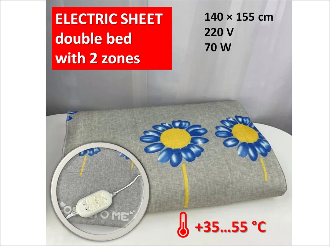 Electric Double Sheet With Two Zones LUX 140x155cm - Etsy