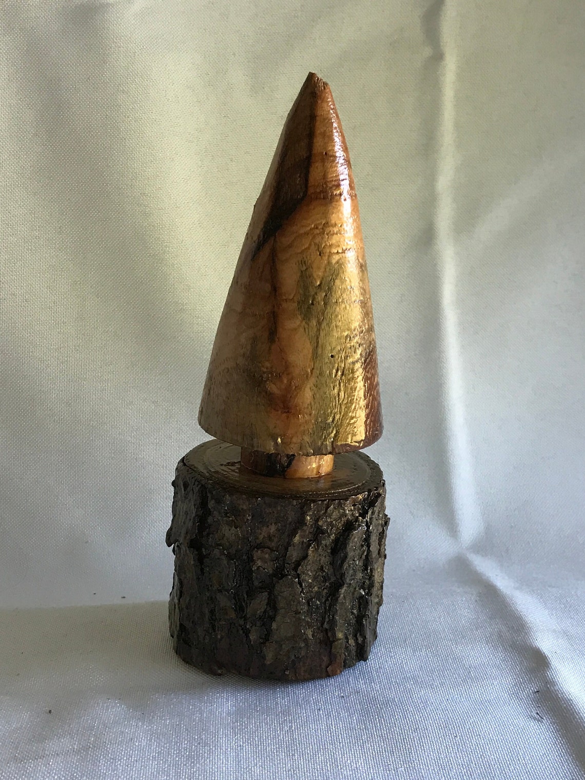 Natural Rustic Camphor Turned Wood Tree - 6 6/8" Tall. A Unique ...