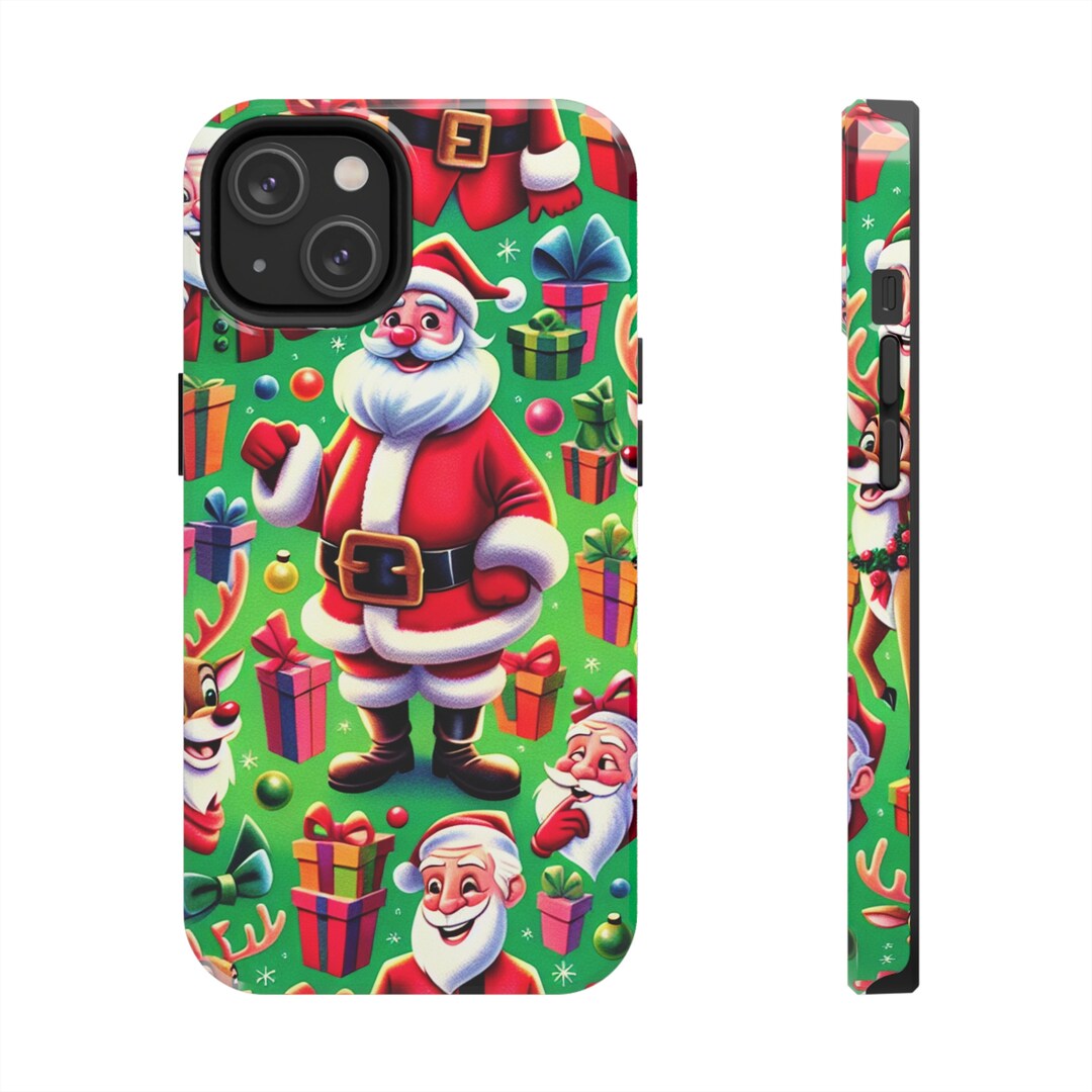 Christmas iPhone Cover Santa Claus iPhone Protector - Etsy