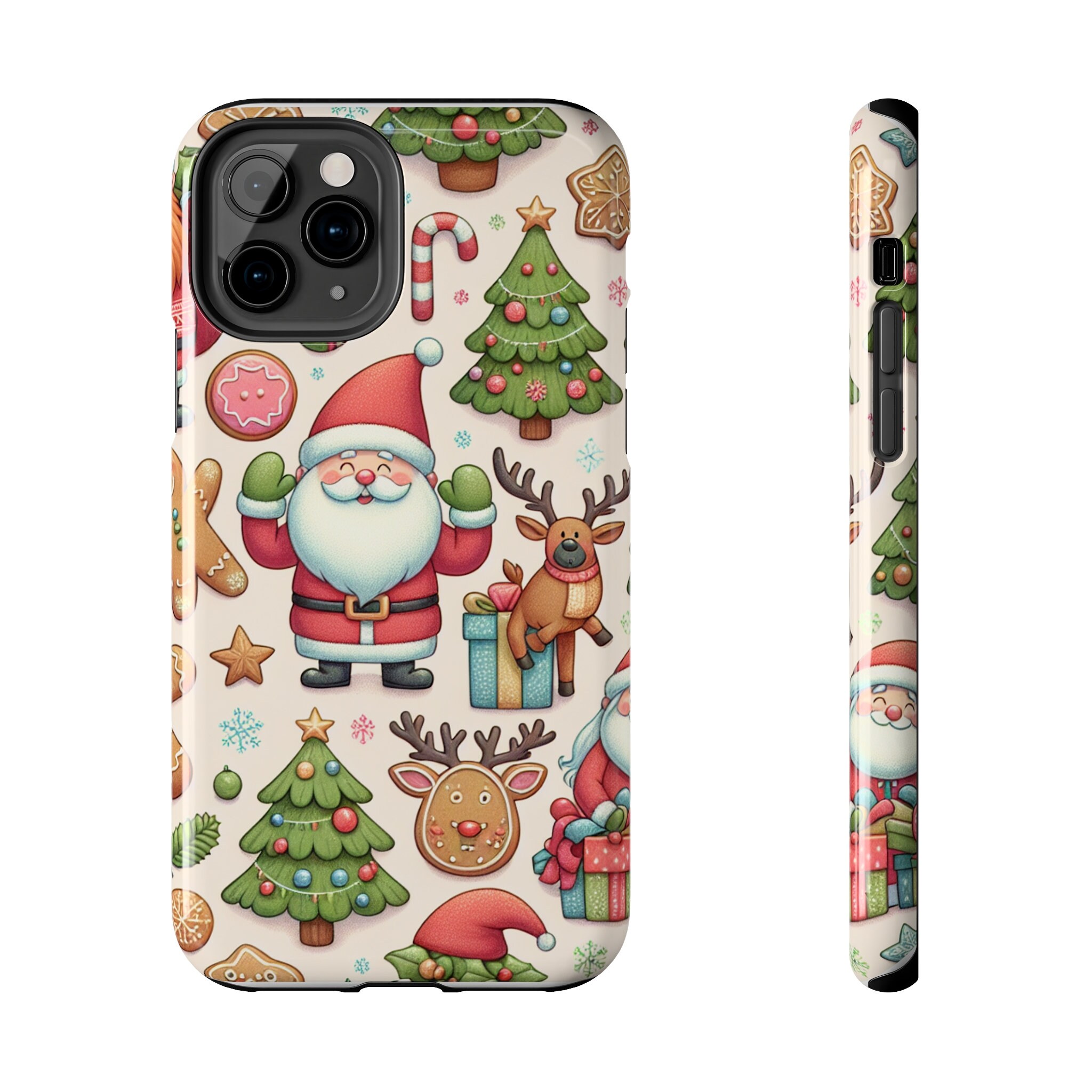Retro Christmas iPhone Cover Santa Claus iPhone Protector - Etsy