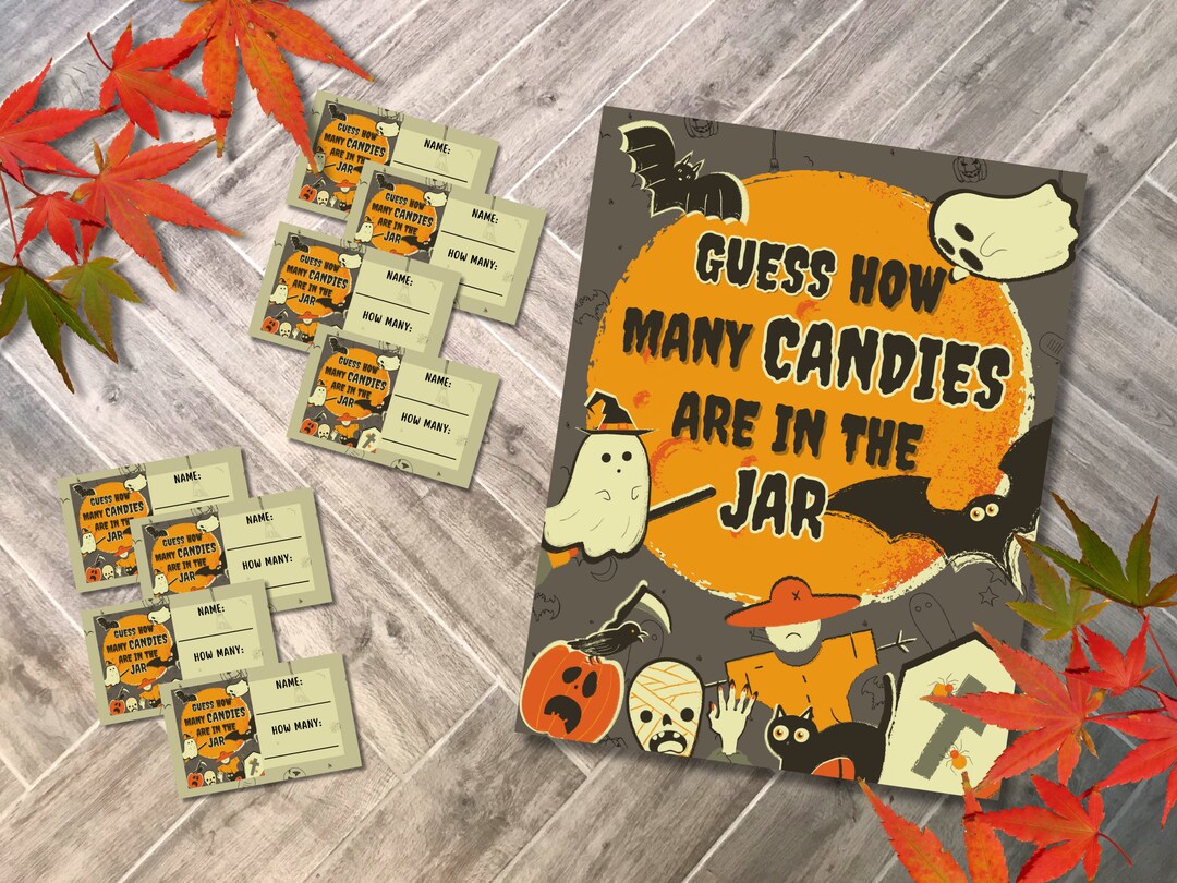 Printable Halloween Game Printable Guessing Game Candy Guessing Game ...