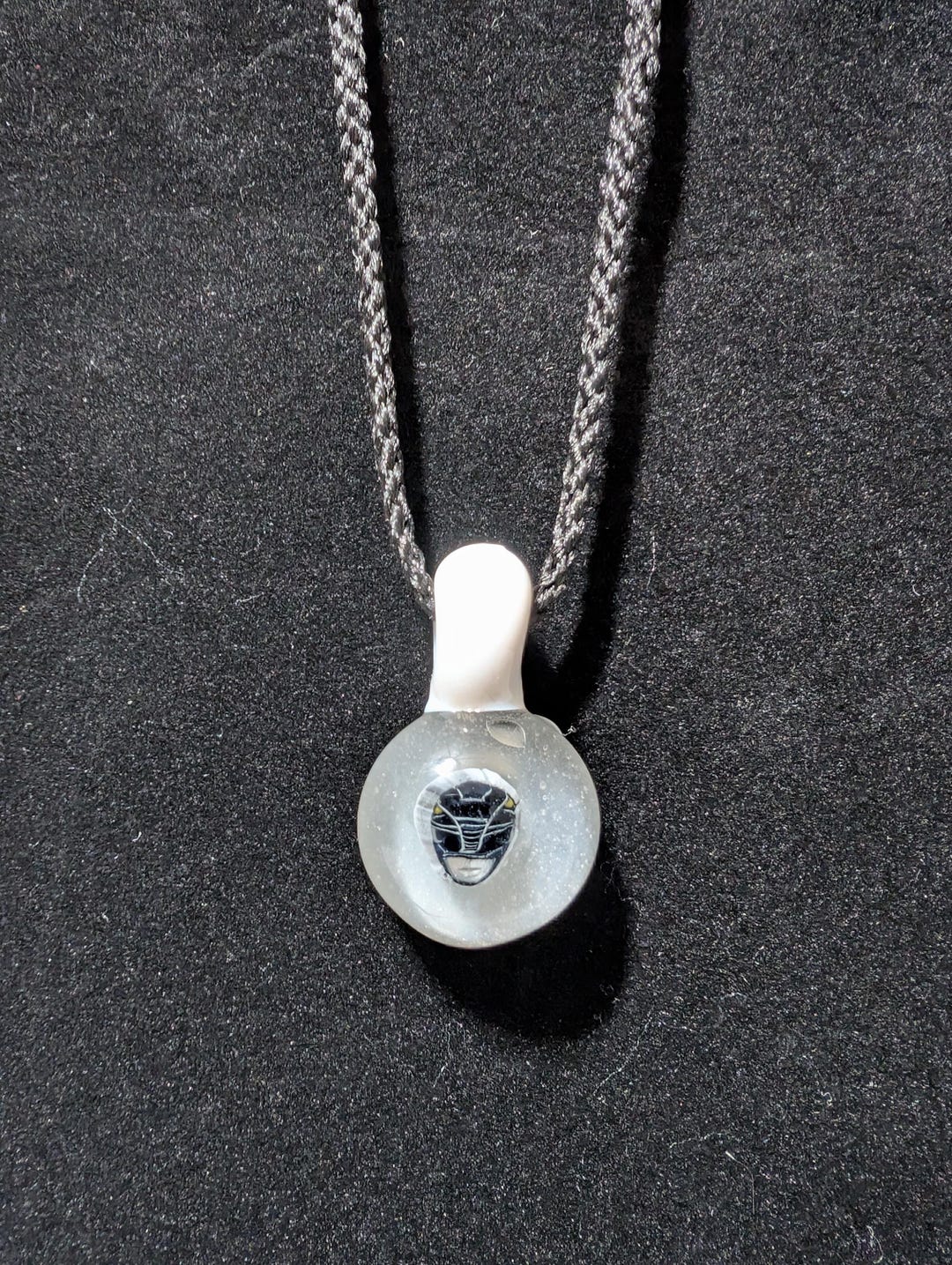 Handmade Black Power Ranger Millie Pendant | Borosilicate Glass ...