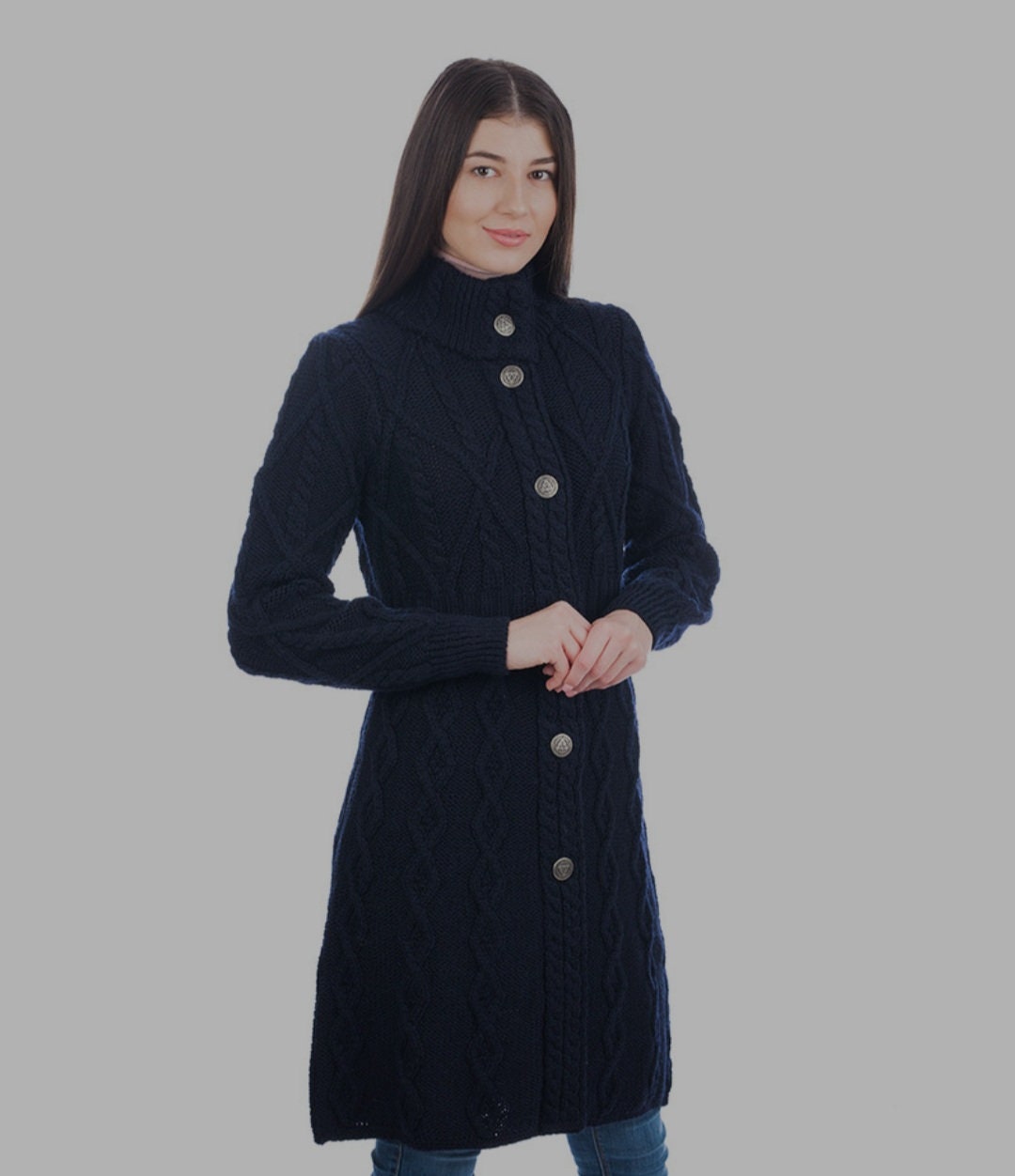 Made in Irelands Womens Soft Irish Wool Knitware Poncho 100% Merino ...