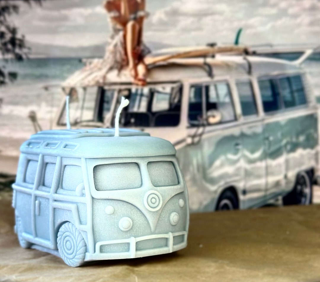 Retro Bus Car Candle, Retro Camper Gift, Rustic Camper Candle Gift ...