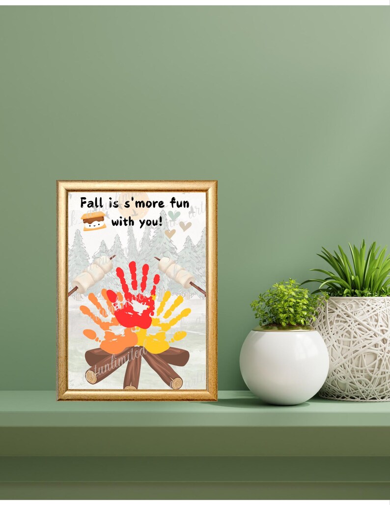 Fall Handprint Art* S’more Fun With You*handprint Art Craft*preschool ...