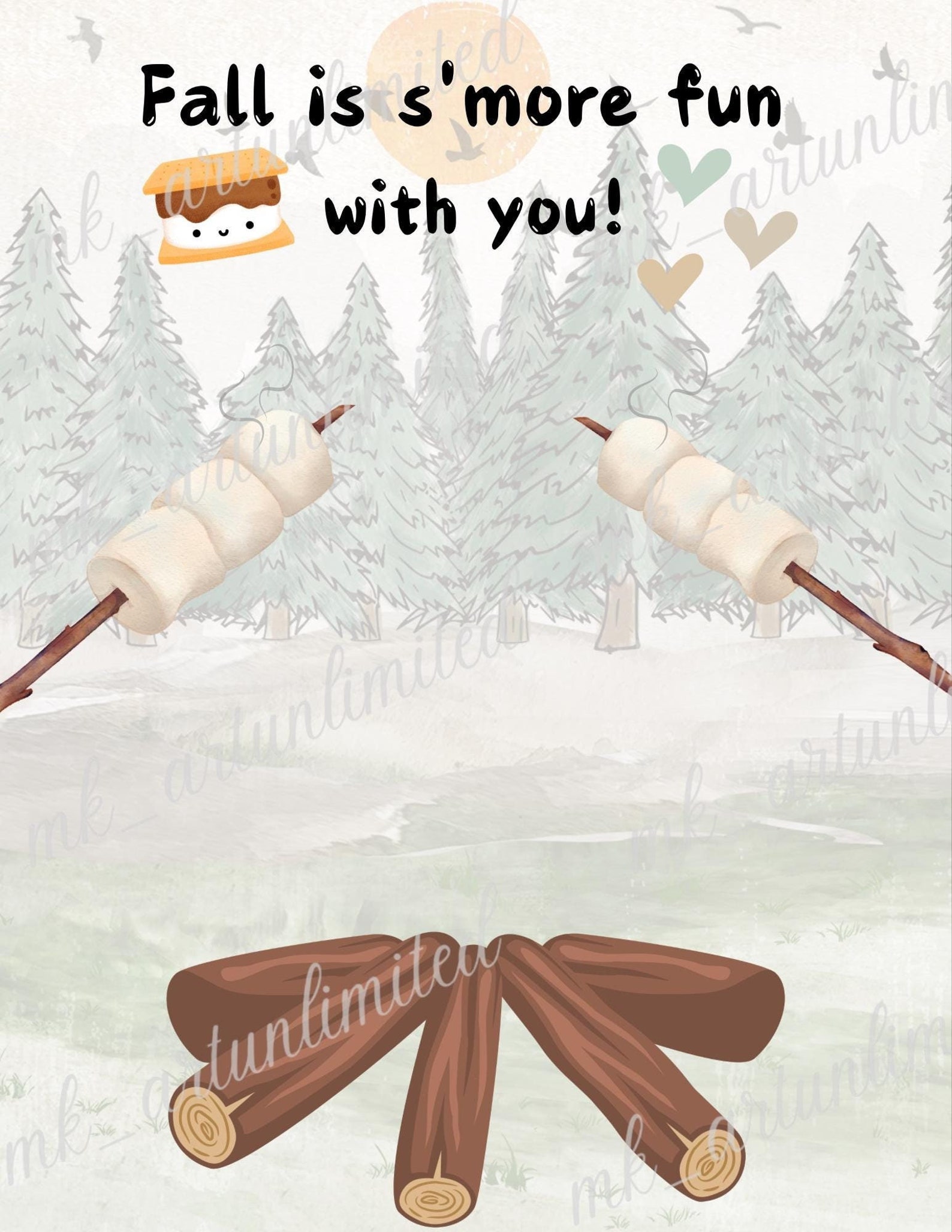 Fall Handprint Art* S’more Fun With You*handprint Art Craft*preschool ...