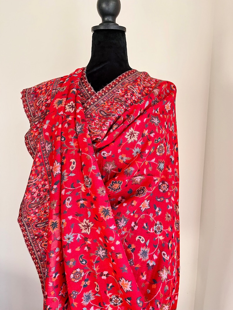 Kashmiri Cashmere Kani Shawl Designer Wrap Pashmina Scarf - Etsy