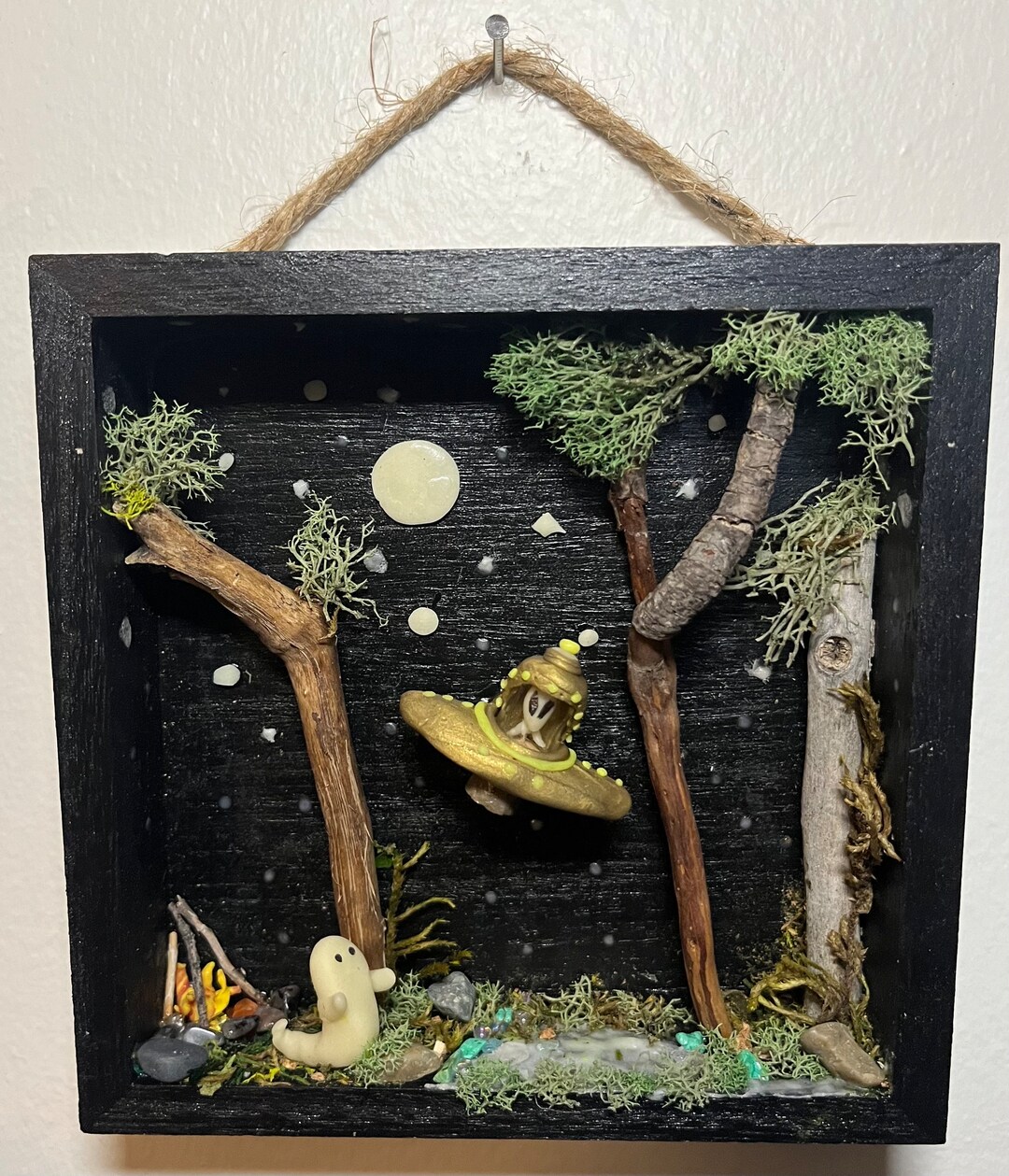 Rama Its Just Swamp Gas Whimsical Weirds Small 5x5 Inch Diorama Glow in ...