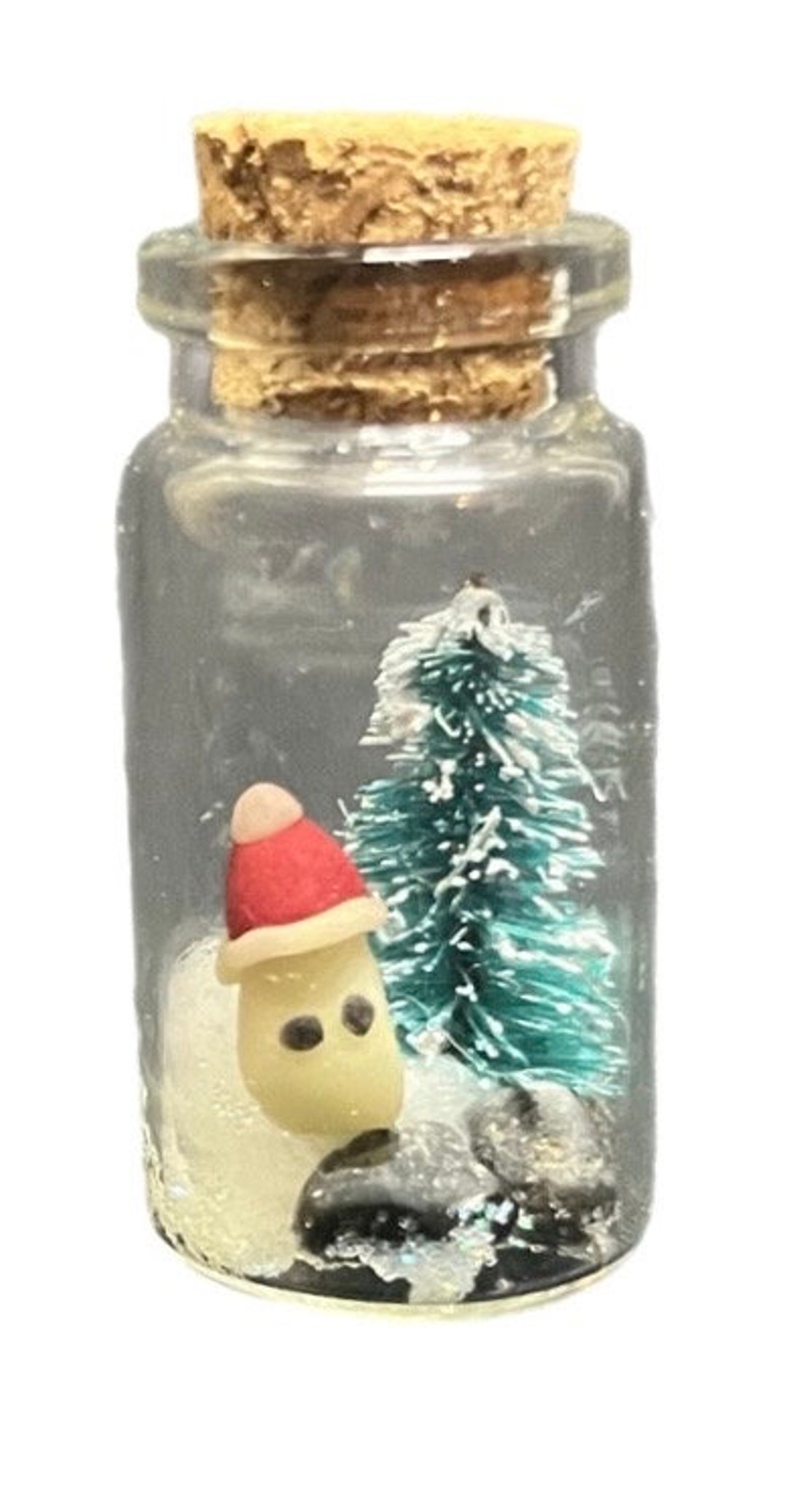 Winter Whimsy Santa Specter Bottle Whimsical Weirds Tiny Ghost in a ...