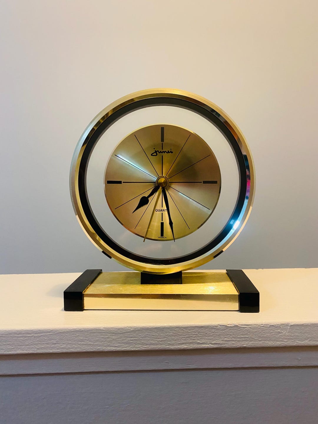 MCM Korea Quartz Mantle Clock / Table Clock Battery Operated. Junei ...