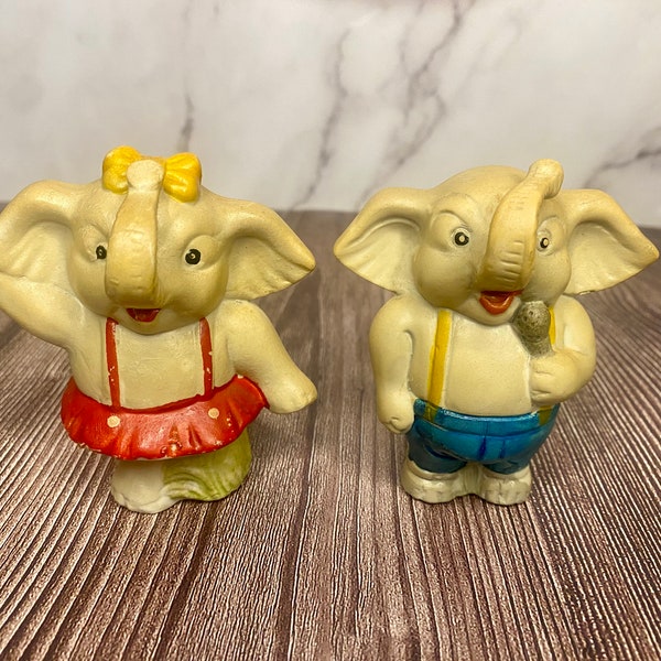 Chalkware Elephants - Etsy