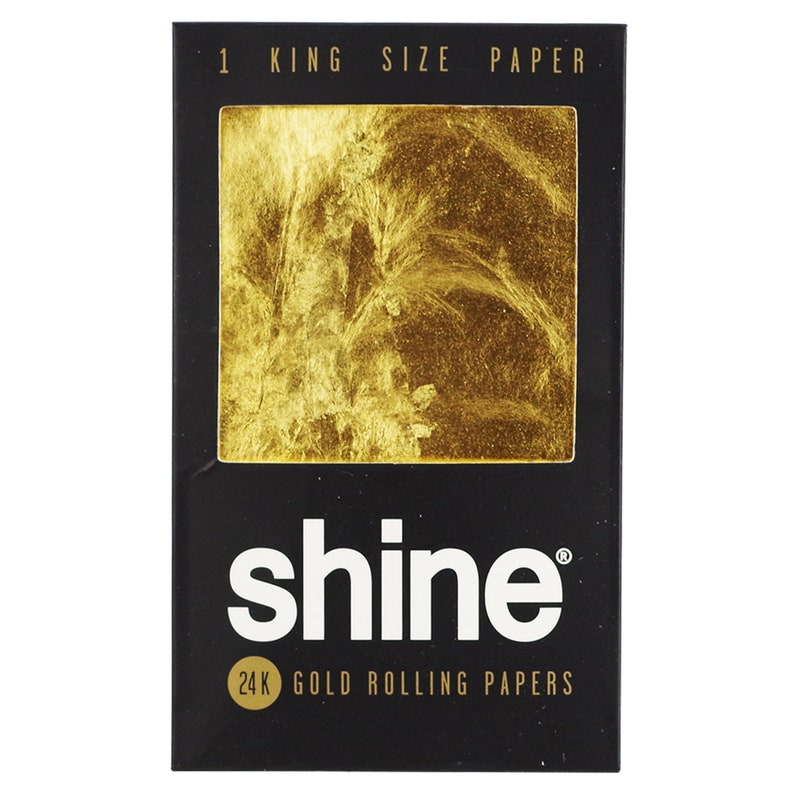 Shine King Size 24K Gold Rolling Papers 1x - Etsy