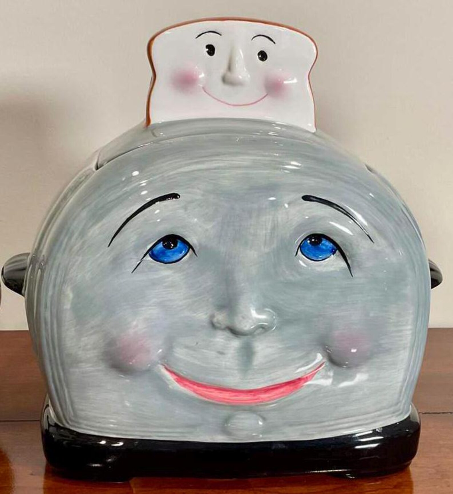 Clay Art Happy Toaster Cookie Jar-mint Condition-collectible - Etsy