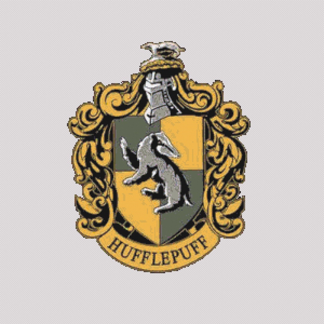 Hufflepuff Crest Hogwarts Poster Cross-stitch Pattern PDF - Etsy