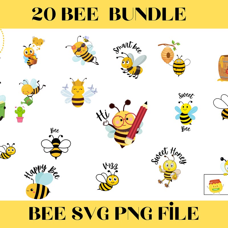 Bumble Bee Svg - Etsy